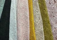 China Embossing Pattern 145cm Upholstery Jacquard Fabric Embroidered Anti Mildew for sale