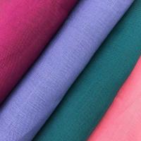 China Breathable 21*21 Plain Organic Ramie Linen Fabric Enzyme Washed for sale