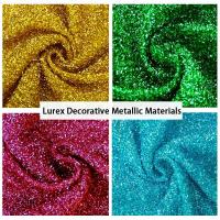 China 80gsm Paillette Metal Polyester Knitted Fabric Wedding Christmas Stage Decoration for sale