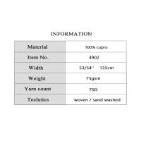 China 75D Sandwashed Cupro Fabric 100 Cupro Fabric Silky Satin 54 inch width for sale