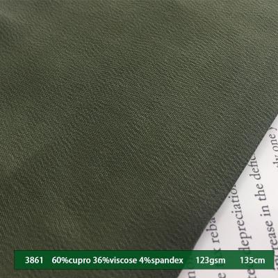China 60% Cupro 36% Viscose 4% Spandex 123gsm Rayon Viscose Fabric Elastic for sale