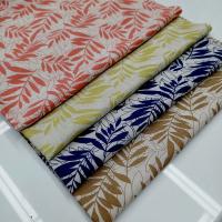 China Leaf Pattern Rayon Poplin Printed Woven Fabrics 142cm Width Anti Bacteria for sale
