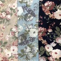 China Lightweight 90-150gsm Chiffon Printed Woven Fabrics Softable For Dress for sale