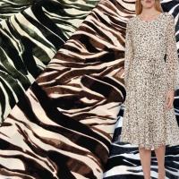 China 90-150gsm zebra Animal Print Polyester Fabric for sale