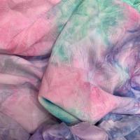 China 100% Polyester Tie Dye Dress Printed Woven Fabrics 100-250gsm Stain Resistant for sale
