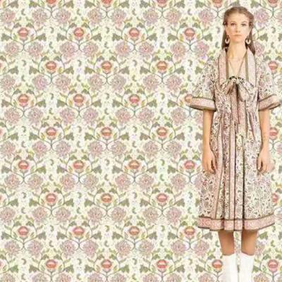 China Tie Dying Cupro Viscose Printed Woven Fabrics 138cm-145cm Stretchable for sale