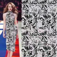 China Tie Dying Cupro Viscose Printed Woven Fabrics 138cm-145cm Stretchable for sale