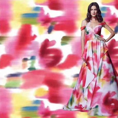 China Soft Hand Feel Viscose Cupro Fabric 150cm Dress Printed Fabric for sale