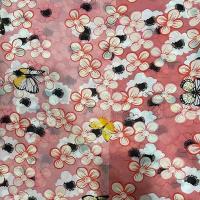 China 150cm Polyester Chiffon Floral Shirt Printed Woven Fabrics Abrasion Resistant for sale