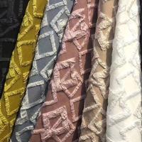 China Flower Geometric Pattern 145cm Polyester Jacquard Fabric 200gsm Skin Friendly for sale