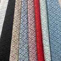 China 190-200gsm Stretch Embossed Jacquard Fabric Polyester Upholstery Material for sale