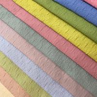 China Seersucker Embossing 57 inch Polyester Jacquard Fabric For Dress Abrasion Resistant for sale