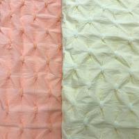 China Breathable Textured Polyester Jacquard Fabric 129gsm For Garment for sale