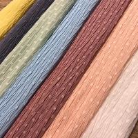 China 100-250gsm Polyester Tulle Fabric Polka Dot Jacquard Crinkle Pleated Fabric for sale