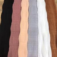 China 100-250gsm Polyester Tulle Fabric Polka Dot Jacquard Crinkle Pleated Fabric for sale