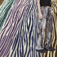 China Dot Zebra Digital Print Tie Dye Pleated Crepe Woven Fabric 100gsm-250gsm for sale