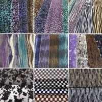 China Dot Zebra Digital Print Tie Dye Pleated Crepe Woven Fabric 100gsm-250gsm for sale