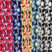 China Floral Dots Geometric Print Crepe Woven Fabric Tie Dye 250gsm For Garment for sale
