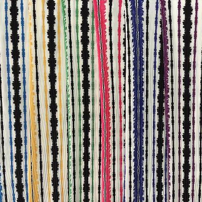China Floral Stripes Dyed Print Moss Poly Crepe Woven Fabric 60 Inch for sale