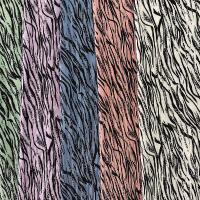China Floral Stripes Dyed Print Moss Poly Crepe Woven Fabric 60 Inch for sale