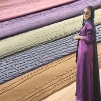 China Sustainable 150cm Stretch Chiffon Crepe Woven Fabric Poly Crepe Dress Material for sale