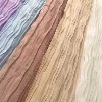 China Sustainable 150cm Stretch Chiffon Crepe Woven Fabric Poly Crepe Dress Material for sale