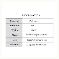 China Sustainable 150cm Stretch Chiffon Crepe Woven Fabric Poly Crepe Dress Material for sale
