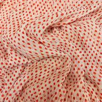 China Sustainable 145cm Polyester Crepe De Chine Fabric / Polka Dot Crepe Fabric for sale