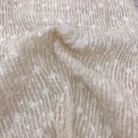 China 145cm Polyester Embossed Jacquard Fabric Embroidered Crinkled Crepe Fabric for sale