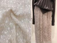 China 145cm Polyester Embossed Jacquard Fabric Embroidered Crinkled Crepe Fabric for sale