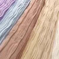China Lightweight 100-200gsm Crepe Suit Fabric Crinkle Woven Fabric Breathable for sale