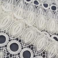 China Customized Tulle Net Flower Lace Coloured Embroidery Fabric Water Soluble for sale