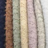 China 100% Polyester Embroidery French Net Lace Fabric 145cm For Dresses Sustainable for sale