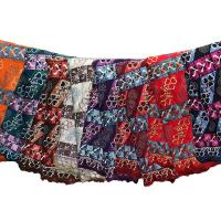 China Polyester Cotton 145cm Coloured Embroidery Fabric Rhinestones Voile Lace Material for sale