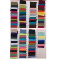 China Pure 30s Plain Cotton Nylon Spandex Fabric 130gsm Stretch Woven Fabric For Pants for sale