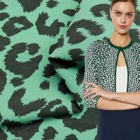 China 100% Cotton180cm  Stretch Knitted Fabric 240gsm Leopard Print Jersey Fabric for sale