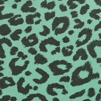China 100% Cotton180cm  Stretch Knitted Fabric 240gsm Leopard Print Jersey Fabric for sale