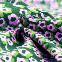 China 170gsm Organic Cotton Stretch Knitted Fabric Floral Dot Printed For Garments for sale
