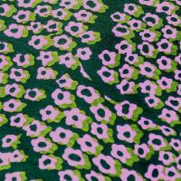 China 170gsm Organic Cotton Stretch Knitted Fabric Floral Dot Printed For Garments for sale