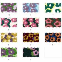 China 170gsm Organic Cotton Stretch Knitted Fabric Floral Dot Printed For Garments for sale