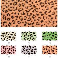China Leopard Dot Printed 180cm Rib Stretch Knitted Fabric Polyester Cotton Dress Fabric for sale