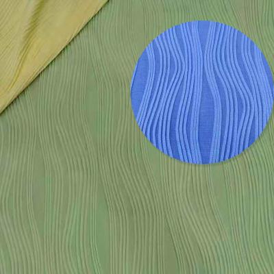China Strip Plain Dyed 165cm 250gsm Stretch Knitted Fabric Crinkle polyester jersey material for sale