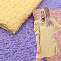 China Breathable Spandex Polyester Knit Crinkle Bubble Fabric Jersey for sale