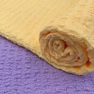 China Breathable Spandex Polyester Knit Crinkle Bubble Fabric Jersey for sale
