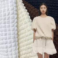 China 140cm 220gsm Brushed Crinkle Jersey Fabric Swimwear Stretch Jersey Knit Fabric for sale