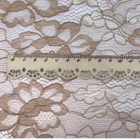 China Yellow Lilac Flowers Embroidered Mesh Lace Fabric 150cm width for sale