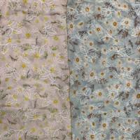 China 100% Polyester Chiffon Floral Embroidered Mesh Lace Fabric 130cm  Sustainable for sale