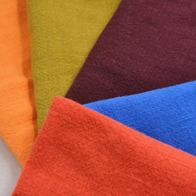 China 270gsm Slub Plain 8 X 8 Ramie Linen Fabric Stonewashed For Garment for sale