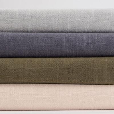 China 12X12 Plain 55% Cotton 45% Linen Mix Fabric 180gsm Thin Linen Shirt Cloth for sale