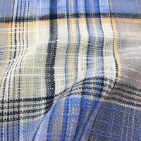 China 54 Inch Yarn Dyed Cotton Check Shirt Fabric Shirt Linen Fabric Sustainable for sale